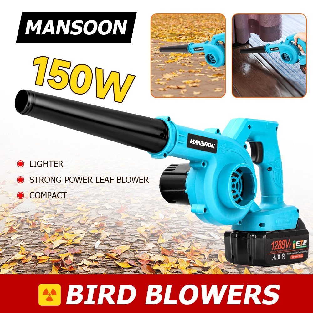 NEW 100% 21V Cordless Blower With Battery Electric Air Blower Vacuum ...