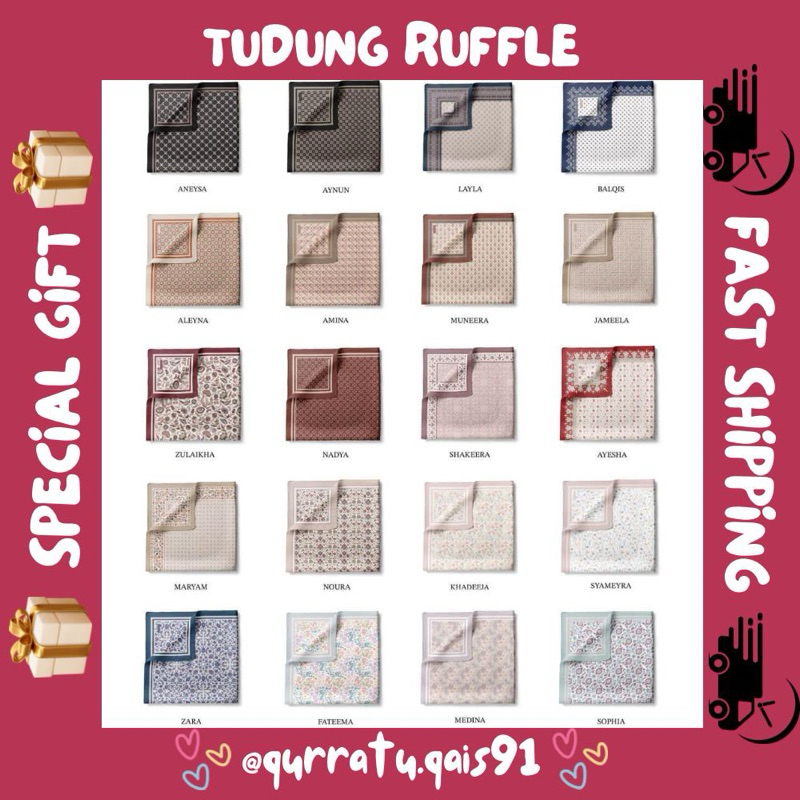 🔥TUDUNG RUFFLE MALIKA COLLECTION 🔥 | Shopee Malaysia