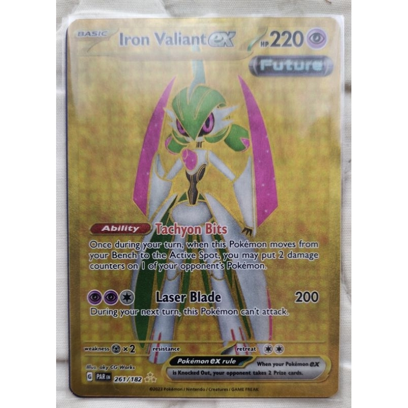 Original Pokemon TCG - Iron Valiant Gold | Shopee Malaysia