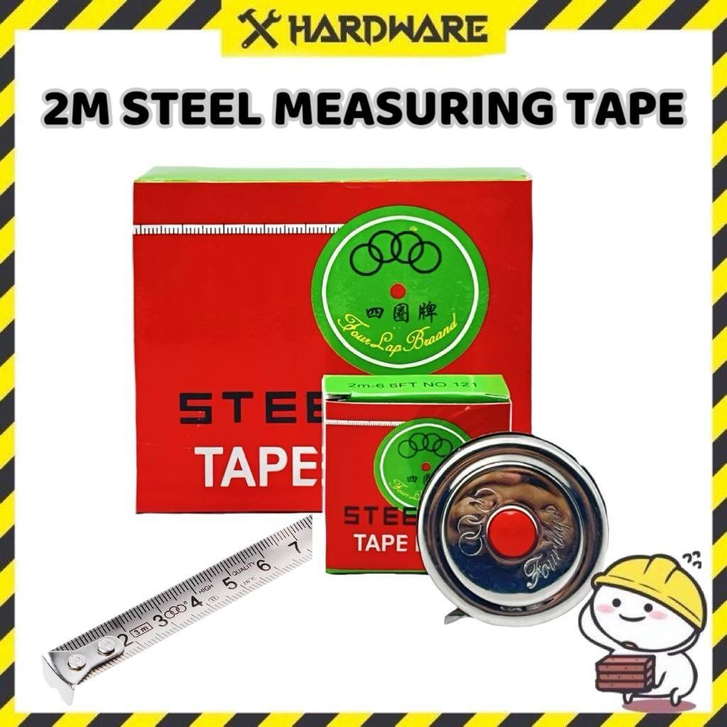 2m Stainless steel mini measuring tape/Tape ruler/Office measure tape ...