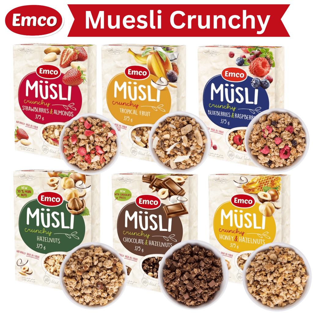 Emco Muesli Crunchy Oat Cereal Healthy Food Granola Morning Breakfast ...