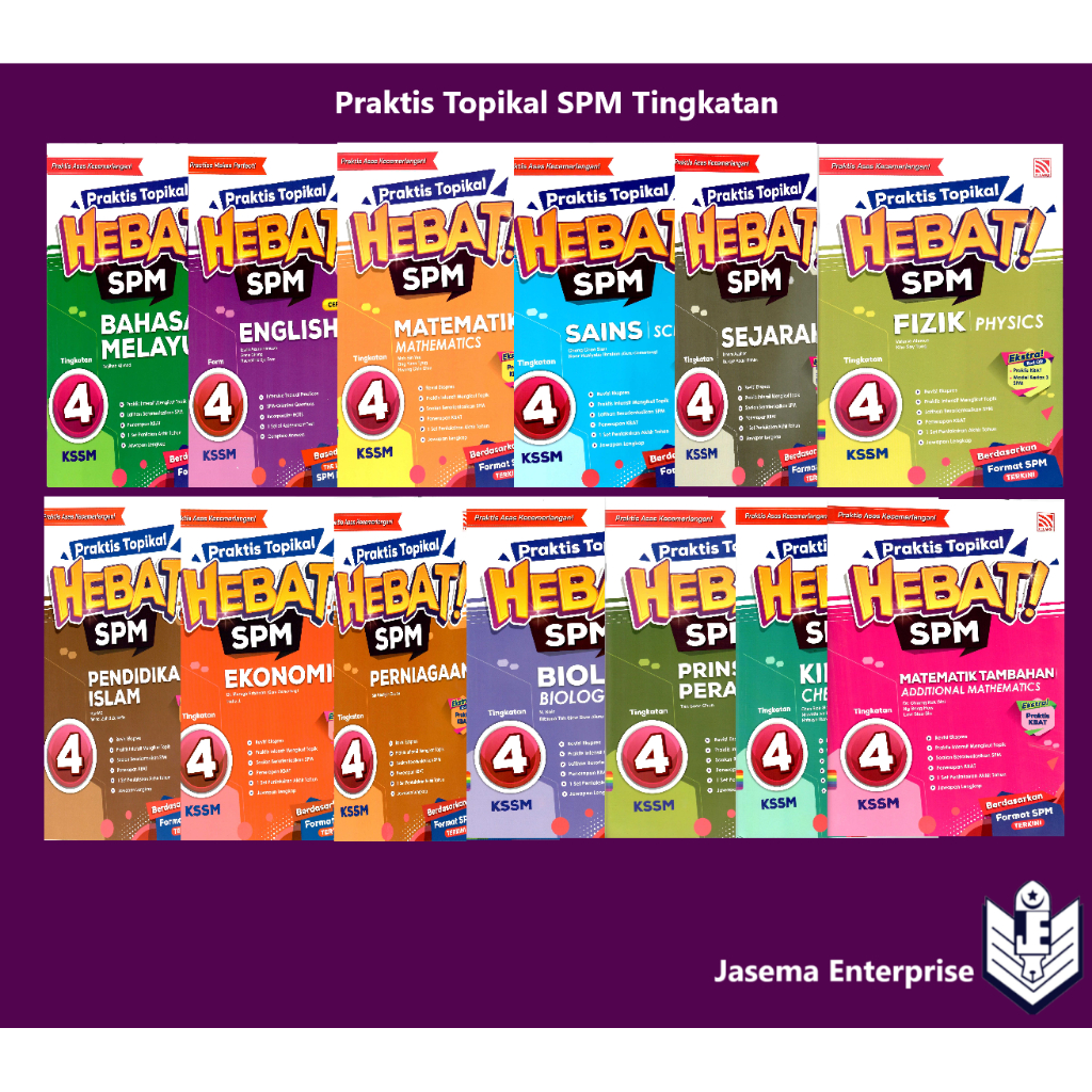 Praktis Hebat SPM Form 4 Bm | English | Add Maths | Islam | Sejarah ...