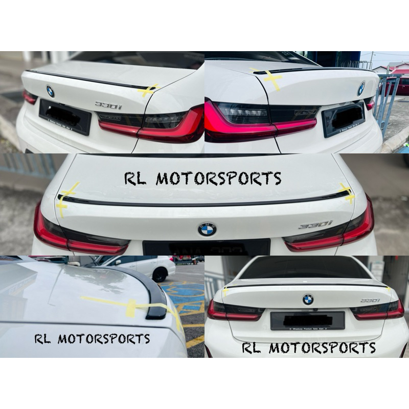 Bmw G20 G28 3 series Carbon rear boot trunk ducktail spoiler lip ...
