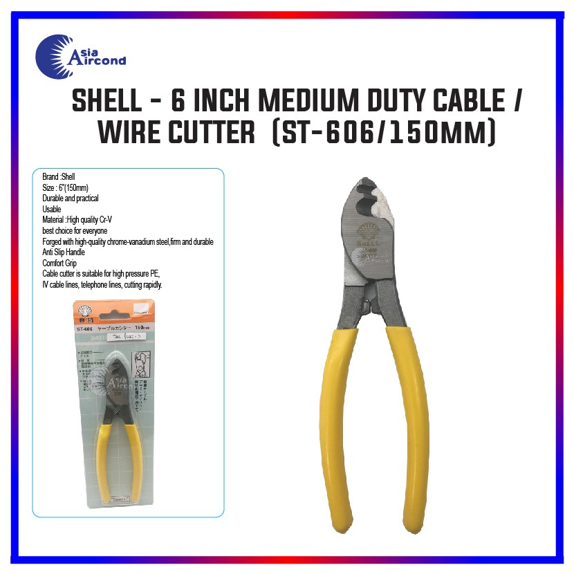 SHELL - 6 INCH MEDIUM DUTY CABLE / WIRE CUTTER | Shopee Malaysia