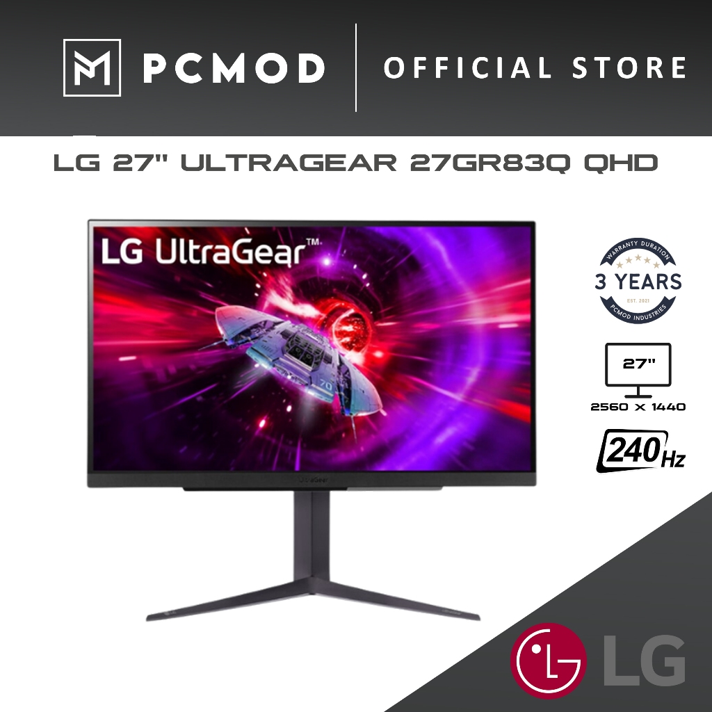 LG ULTRAGEAR Series Gaming Monitor | 27GR83Q | PCMOD | Shopee Malaysia