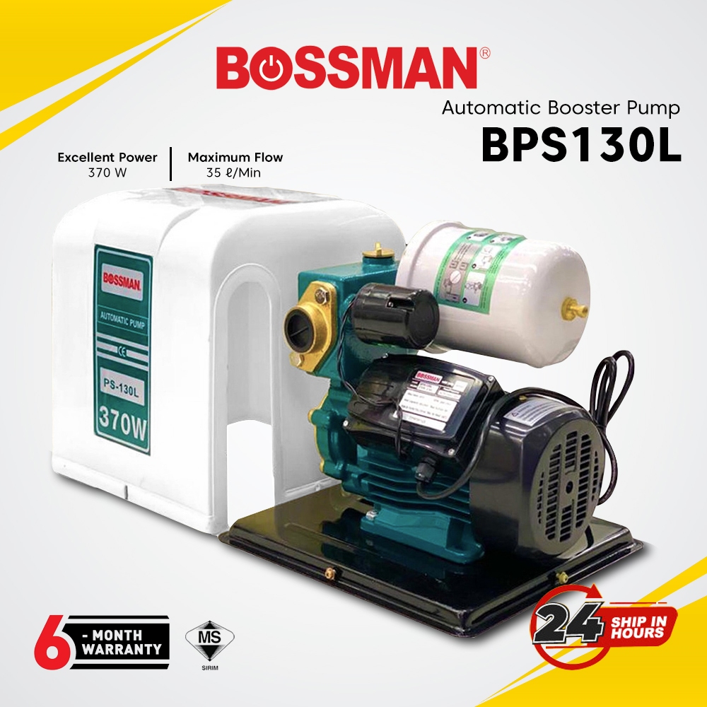 BOSSMAN AUTO BOOSTER PUMP 0.5HP BPS130L | Shopee Malaysia