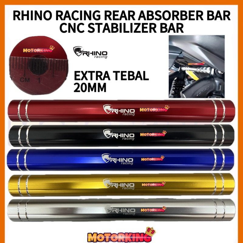 RHINO RACING REAR ABSORBER BAR YAMAHA NVX155 V1 V2 NMAX V1 V2 CNC ...