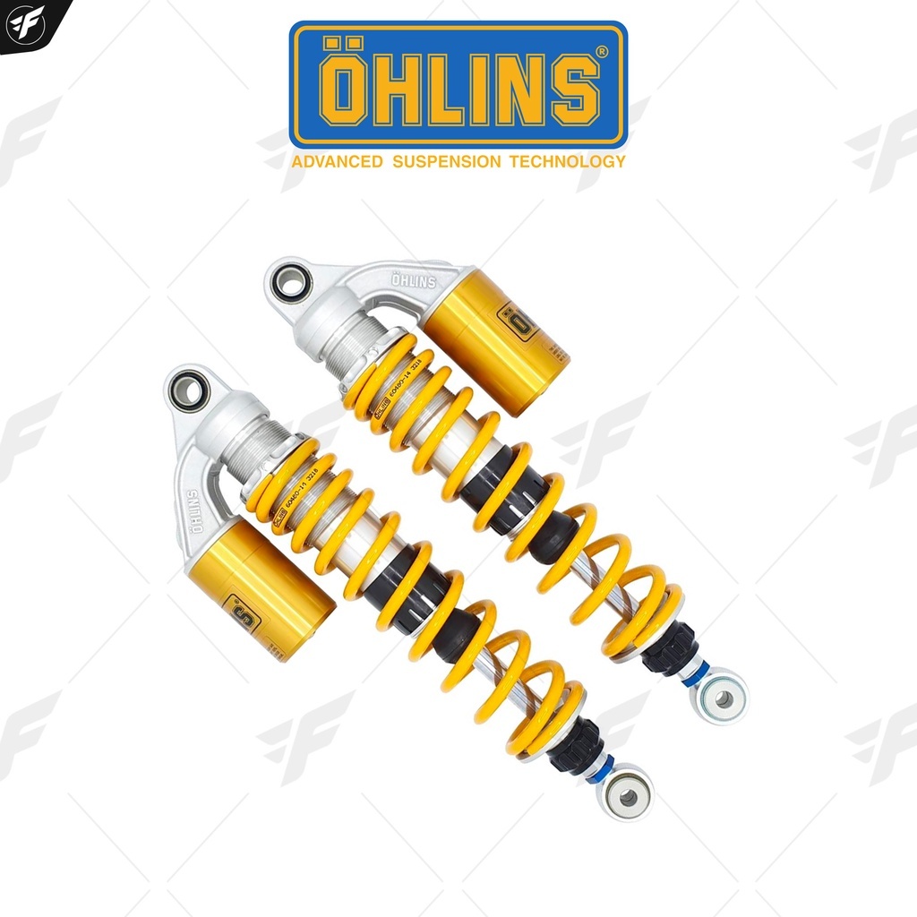 Custom rear shock OHLINS Rear Twin RE 911 for Royal Enfield Interceptor ...