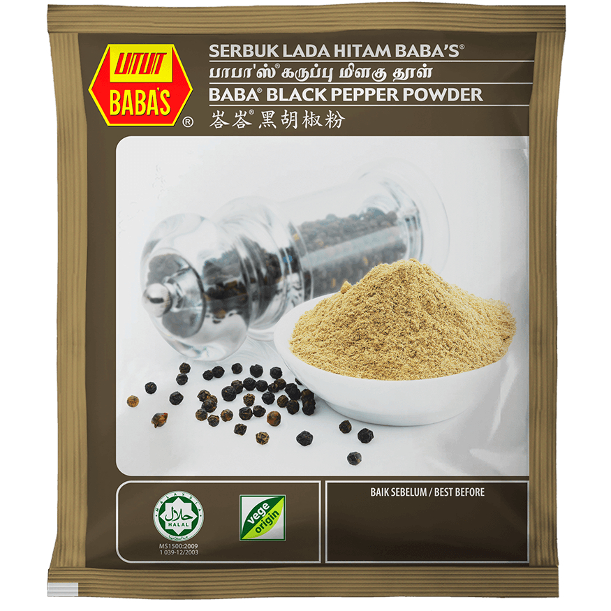 Serbuk LADA HITAM BABAs, Organic BLACK PEPPER Powder by BABAs Malaysia ...