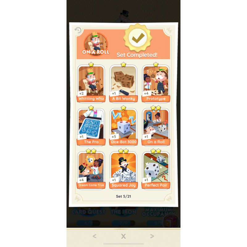 MONOPOLY GO STICKER (SET 5: ON A ROLL) | Shopee Malaysia