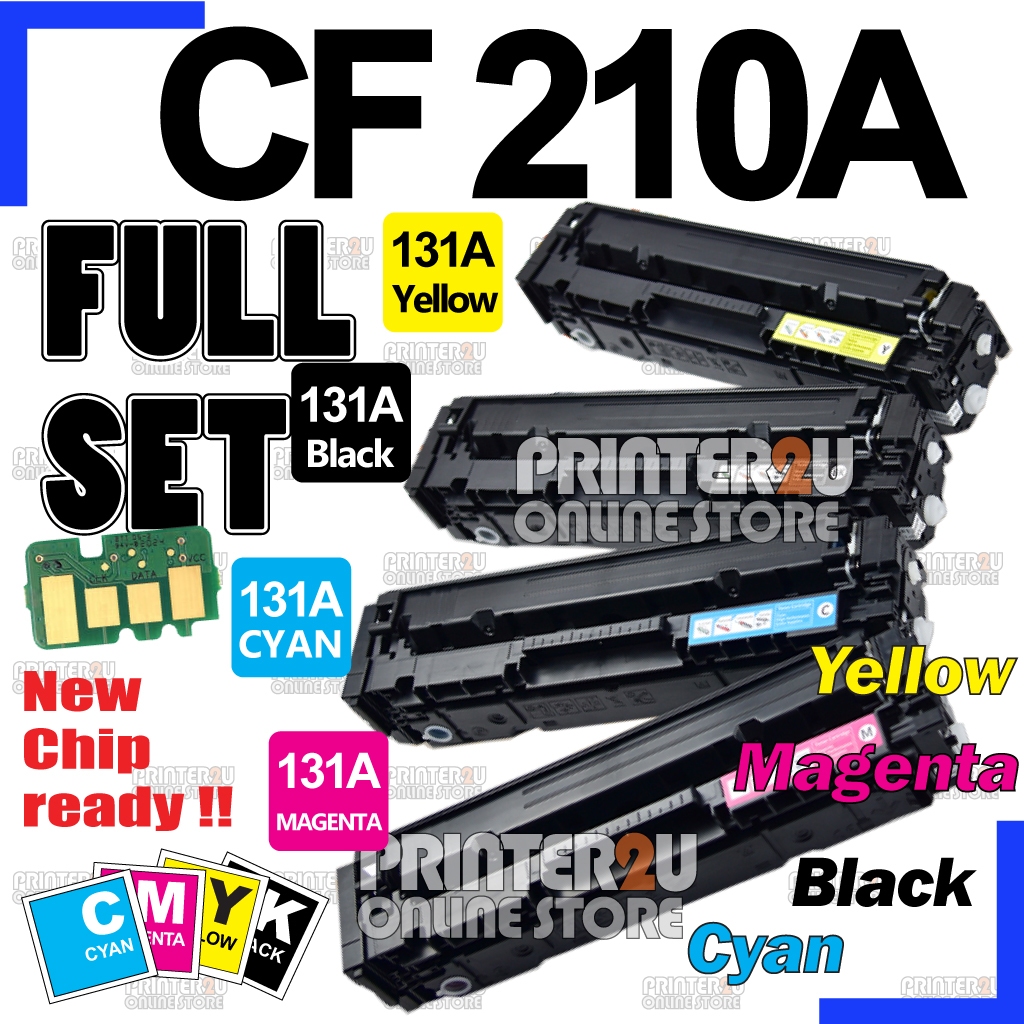 SET Compatible to HP 131A CF210A Color For HP LaserJet Pro 200 M251 ...