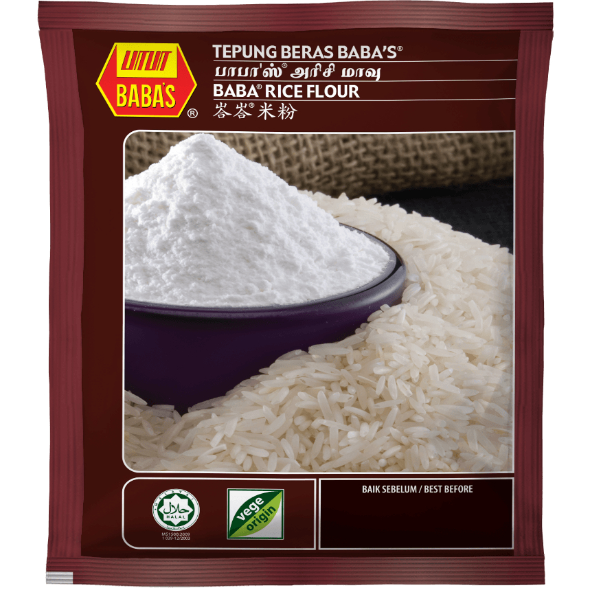 Fine RICE Flour by BABAs Malaysia, Tepung Beras Halus BABAs, HALAL ...