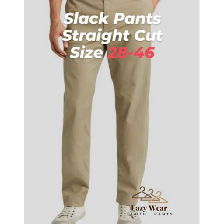 Slack Pants for Men Straight Cut Seluar Slack Lelaki Perempuan Big Size ...