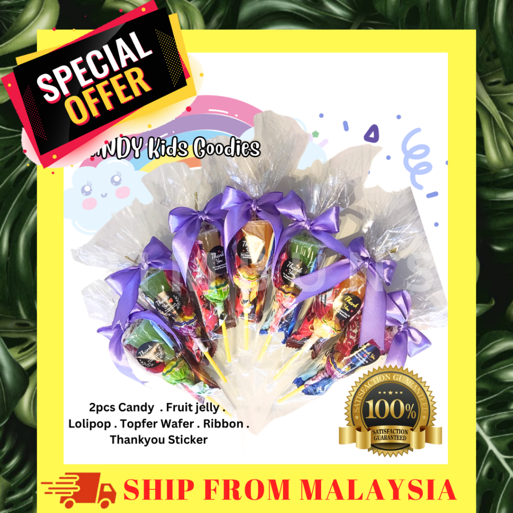 GOODIES MURAH KANAK-KANAK CANDY CONE DOORGIFT MAJLIS KAHWIN AKIKAH ...