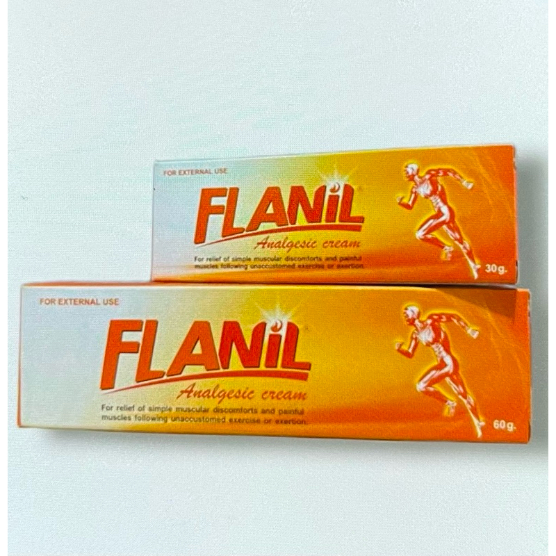 Flanil Analgesic Cream (止痛軟藥膏）30g/60g cream for muscle pain/joint ache ...