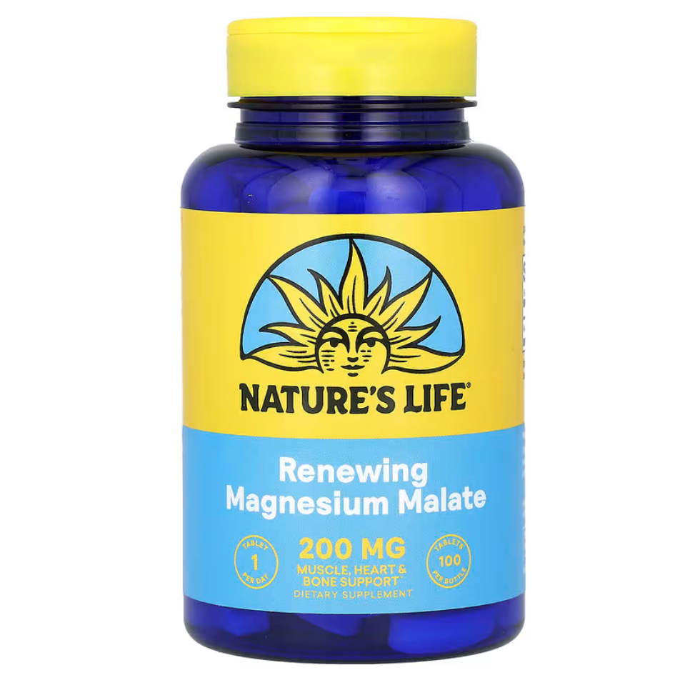 Nature's Life, Magnesium Malate, 200 mg, 100 Tablets | Shopee Malaysia