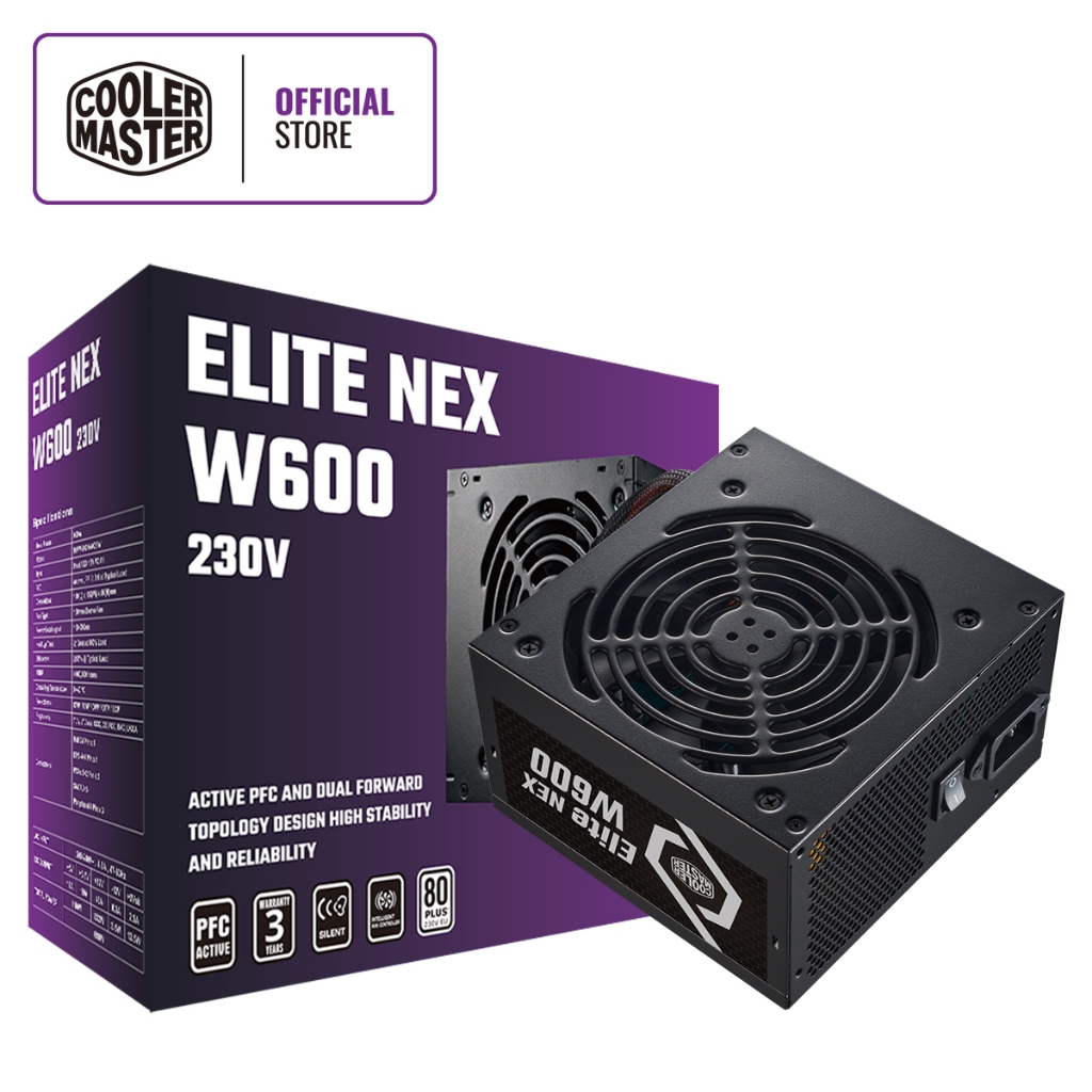 Cooler Master Elite NEX W600 PSU (80 Plus White, 3-year Warranty ...