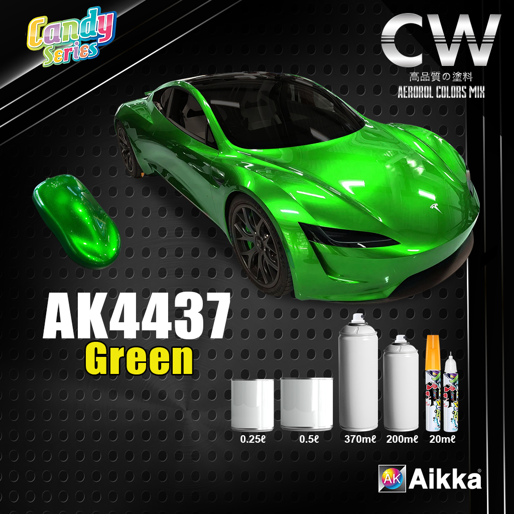 2K Paint 【 AIKKA AK4437 Candy Green 】Candy Series Automotive Car Motor ...