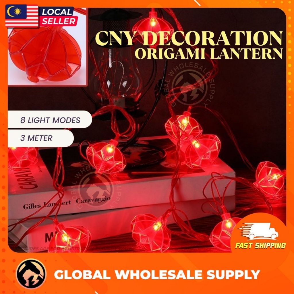 EXCLUSIVE DESIGN Origami Lanterns LED Decoration Lights 3MTR Fairy ...