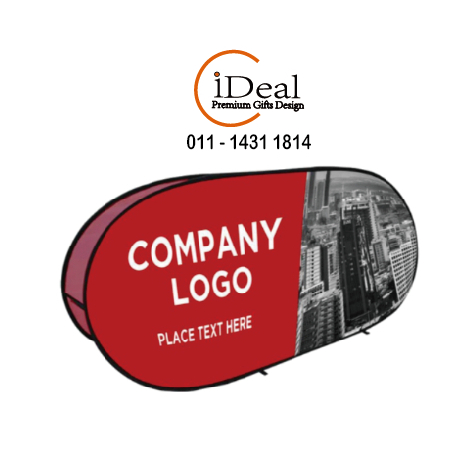 Custom Pop Up A Frame Banner Printing Design Event Oval Banner Bean ...