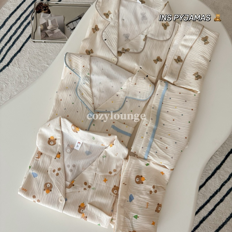 [cozylounge] INS Pyjamas Set | Short Sleeve Cotton Type | Bear Bunny ...