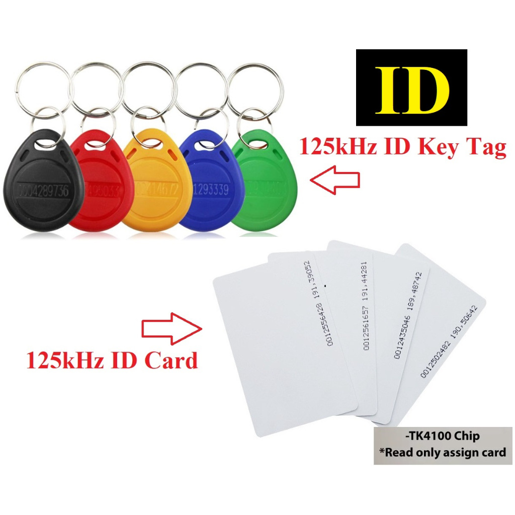 [Read Only] ID Card / Key Tag Token 125Khz RFID Proximity Card TK4100 ...
