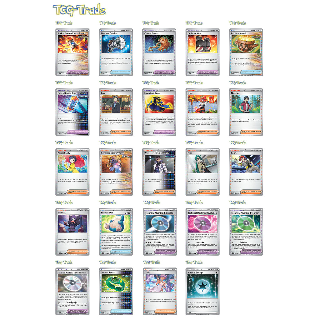 [Pokemon TCG Singles] SV4 Paradox Rift - Non-Holo Trainer - Pokemon ...