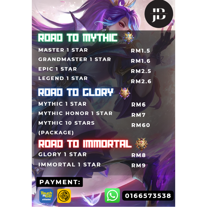 MLBB BOOSTING SERVICE/JOKI MOBILE LEGEND/BOOSTING ML RANK/BOOSTING ...