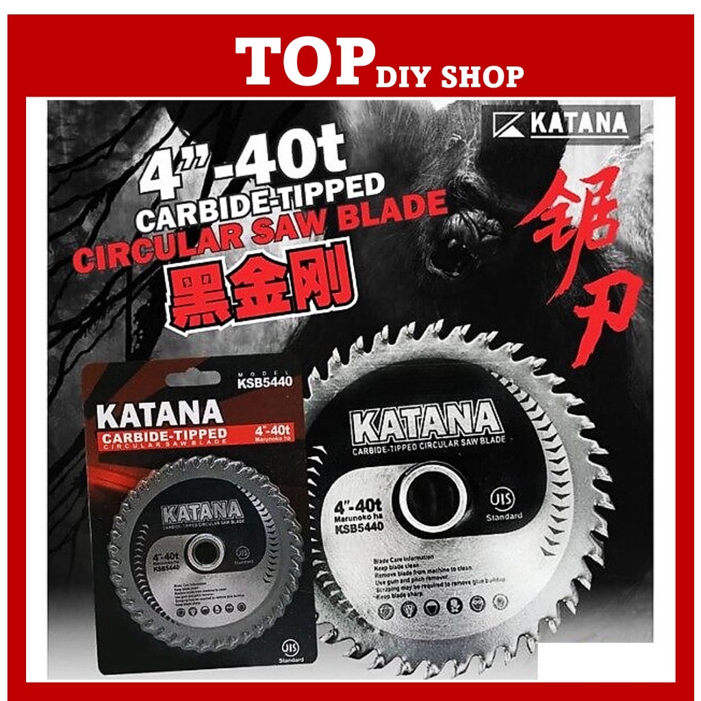 KATANA KSB5440 4” x 40T Circular Saw Blade Wood Cutting Disc Mata ...