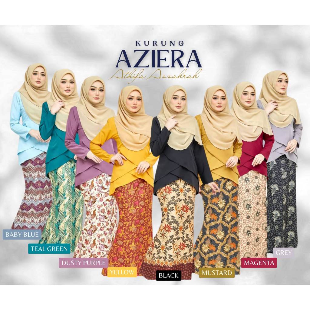 BAJU KURUNG AZIERA by Athifa Azzahrah - Kurung Tulip | Kurung Como ...
