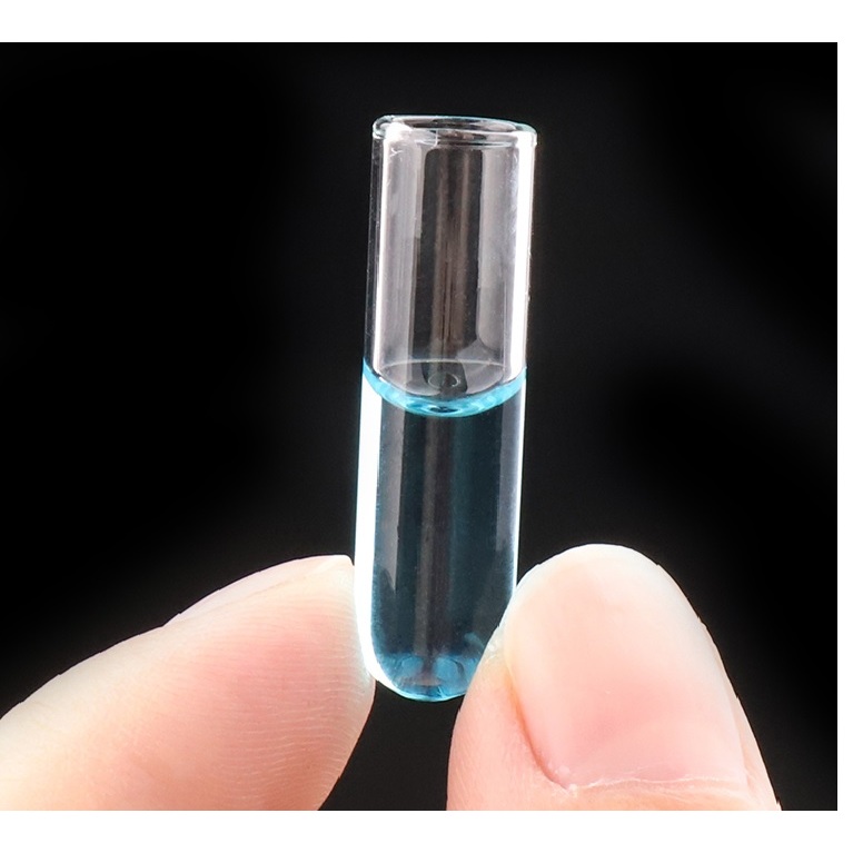 Durham tube for fermentation test microbiology small glass test tube ...