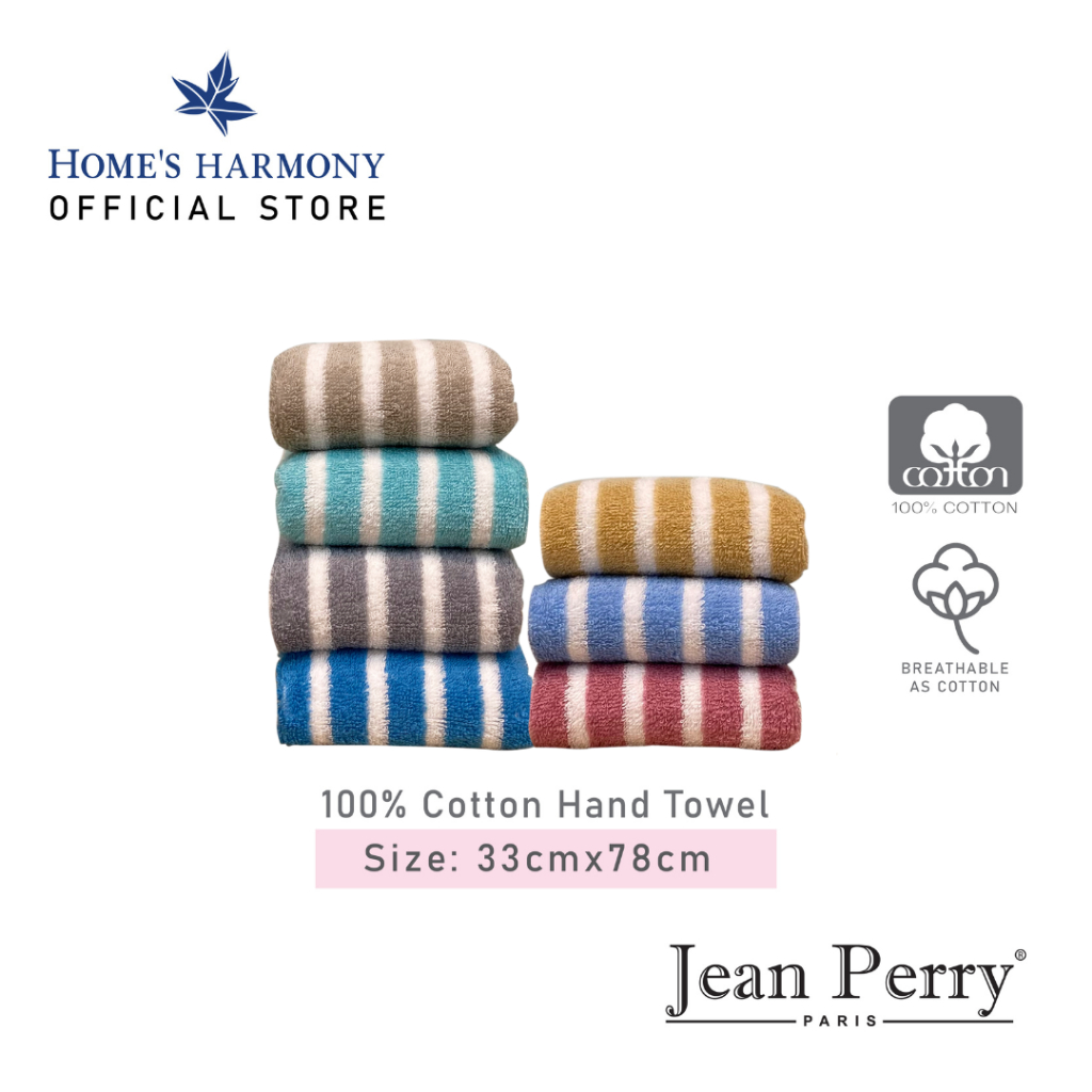 Jean Perry Attos Hand Towel Collection 100% Cotton 13" X 31" | Shopee ...