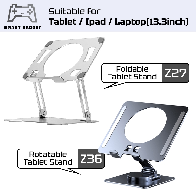 Z27 Z36 Aluminum Alloy Tablet Folding Rotation Bracket Foldable Flat ...