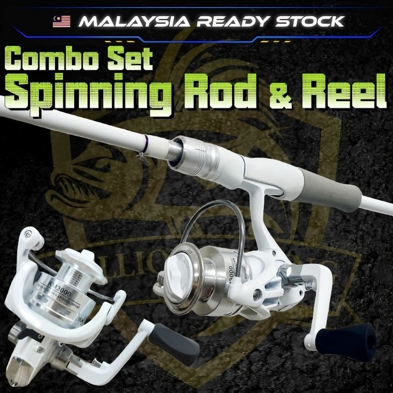 【Combo Set 28】Combo Spinning Reel Mesin Spinning with Spinning Fishing Rod Joran Pancing ...