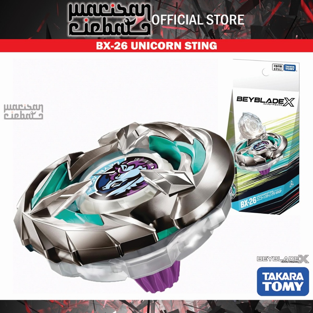 Takara Tomy Beyblade X BX-26 Booster Unicorn Sting 5-60GP | Shopee Malaysia