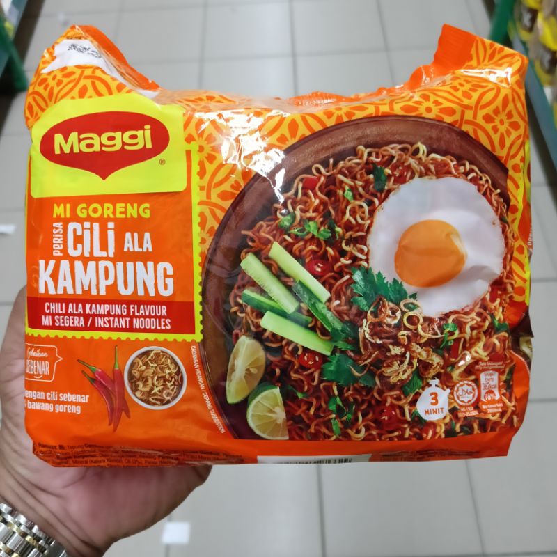Mi Goreng Maggi Perisa Cili Ala Kampung 5s x 78g | Shopee Malaysia