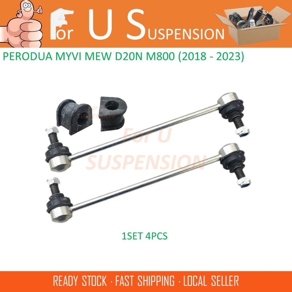 1SET 4 PIECES FRONT STABILIZER LINK AND BUSH - PERODUA MYVI NEW D20N ...