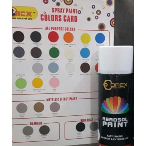 OREX BRAND SPRAY PAINT #WHITE | Shopee Malaysia