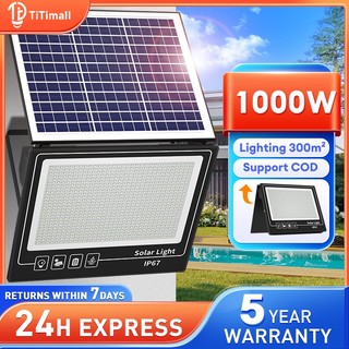 1000W Led Solar Light Outdoor Lighting Ip67 Waterproof Lampu Solar Auto ...