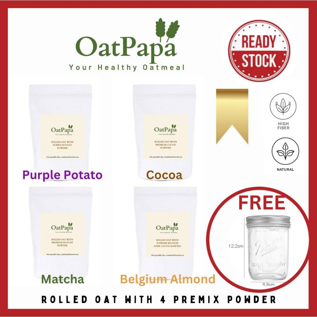 ( Ready Stock ) Oatpapa Rolled Oat with 4 Premium Powder Flavours ...
