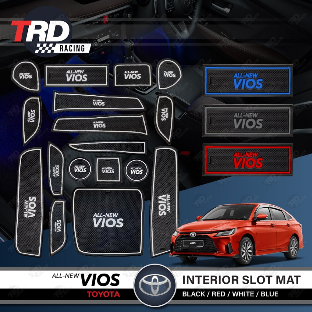 [𝐒𝐋𝐎𝐓 𝐌𝐀𝐓] Toyota VIOS 2025 2024 2023 Accessories Aksesori Kereta AC100 ...
