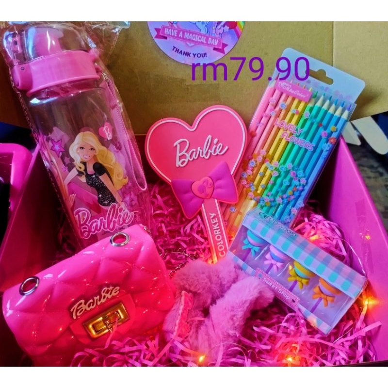 barbie box set surprise hadiah harijadi | Shopee Malaysia