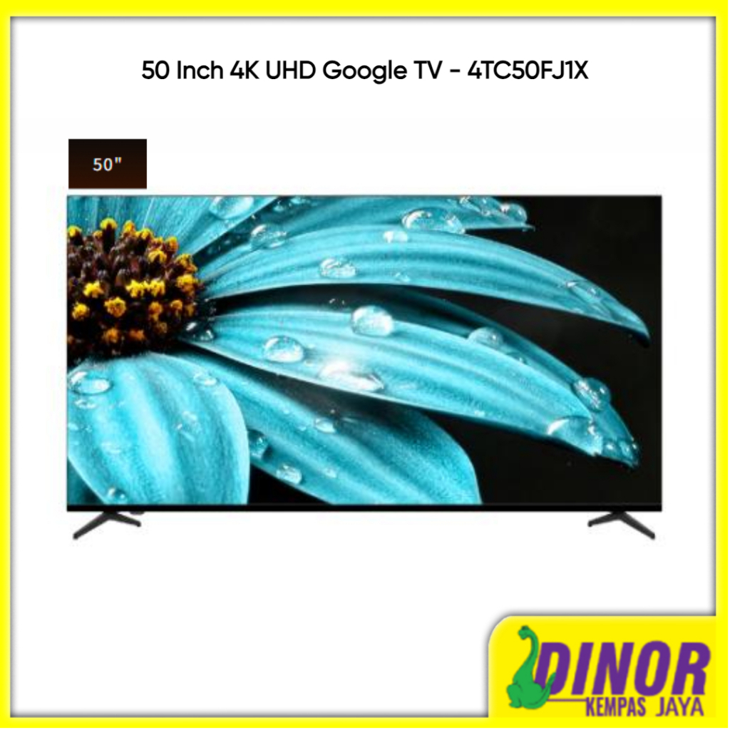 Sharp 4TC50FJ1X 50" 4K HDR Google TV Dolby Digital HDMI X4 USB X2 | Shopee Malaysia