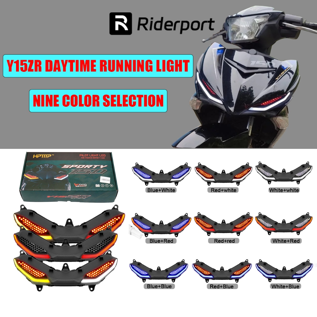 YAMAHA Y15 Y15ZR V1 V2 LED MATA GABAN WITH RUNNING SIGNAL POSITION LAMP LED PILOT LAMP LED LAMPU ...