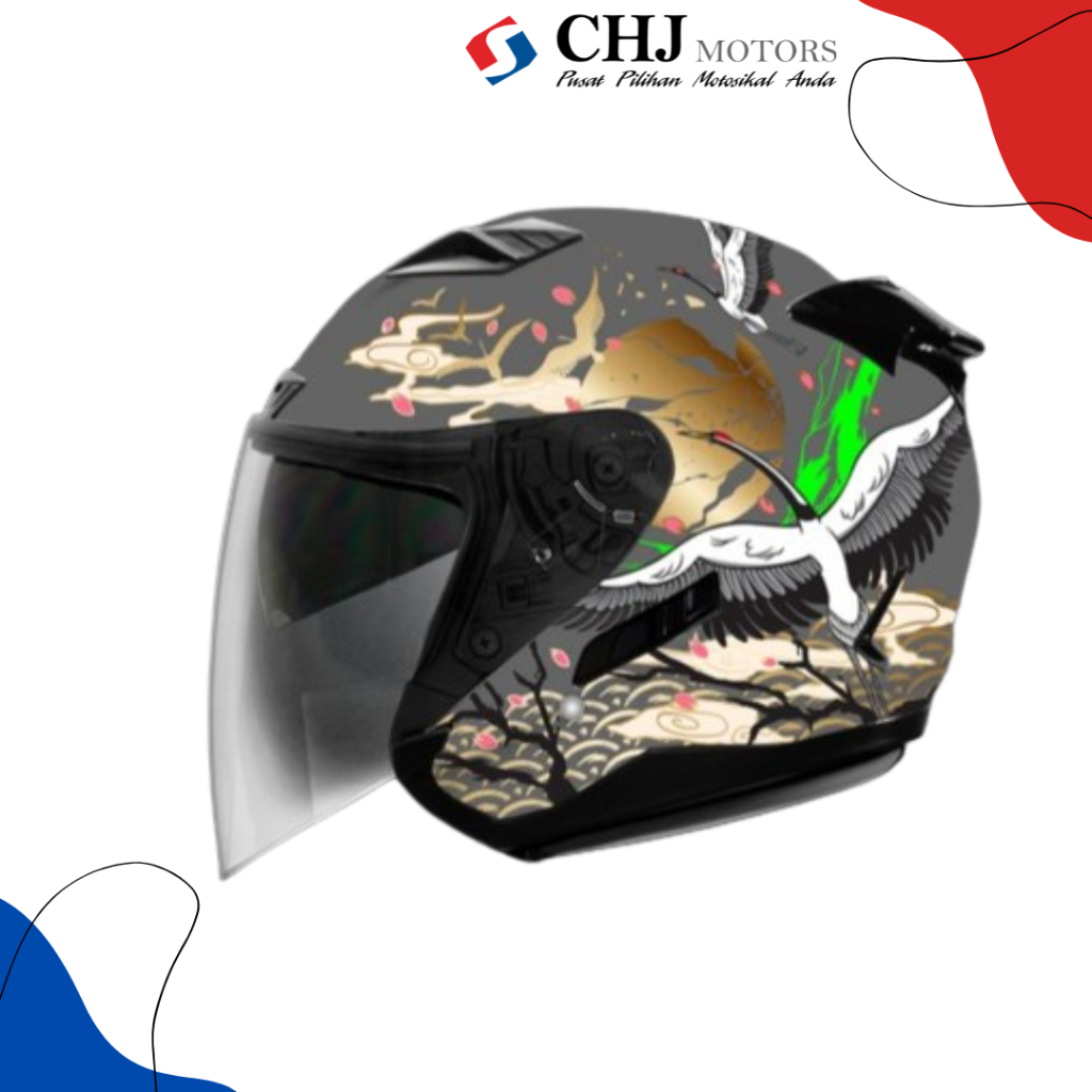 Helmet GRACSHAW GENNEX (Japan Edition) - TSURU | Shopee Malaysia