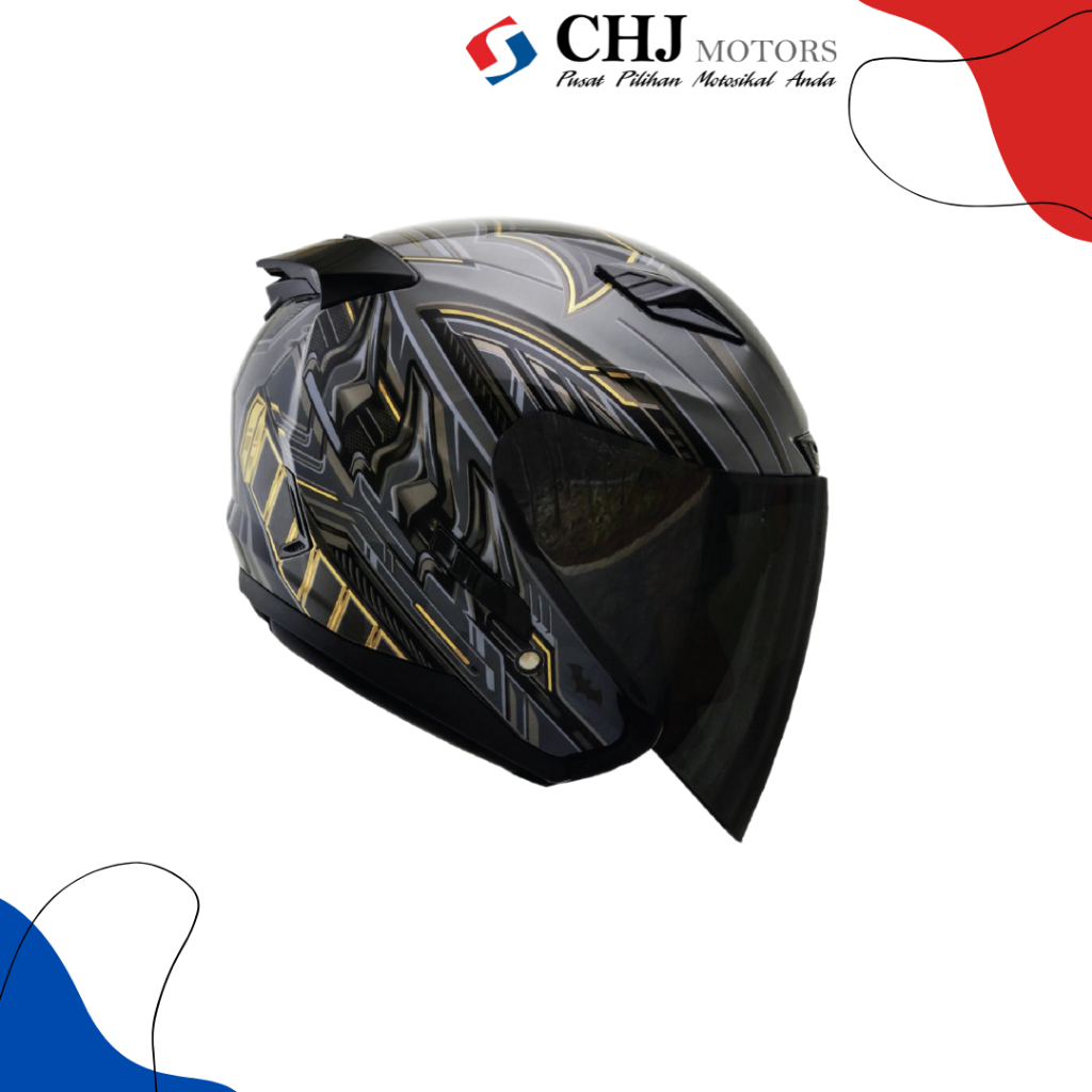 Helmet GRACSHAW GENNEX (DC Marvel Edition) - Batman | Shopee Malaysia