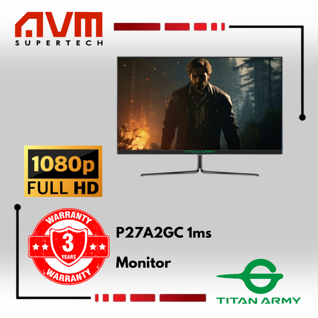 AVM TITAN ARMY 27 inch Fast IPS 180Hz 1ms Gaming Monitor (P27A2GC ...