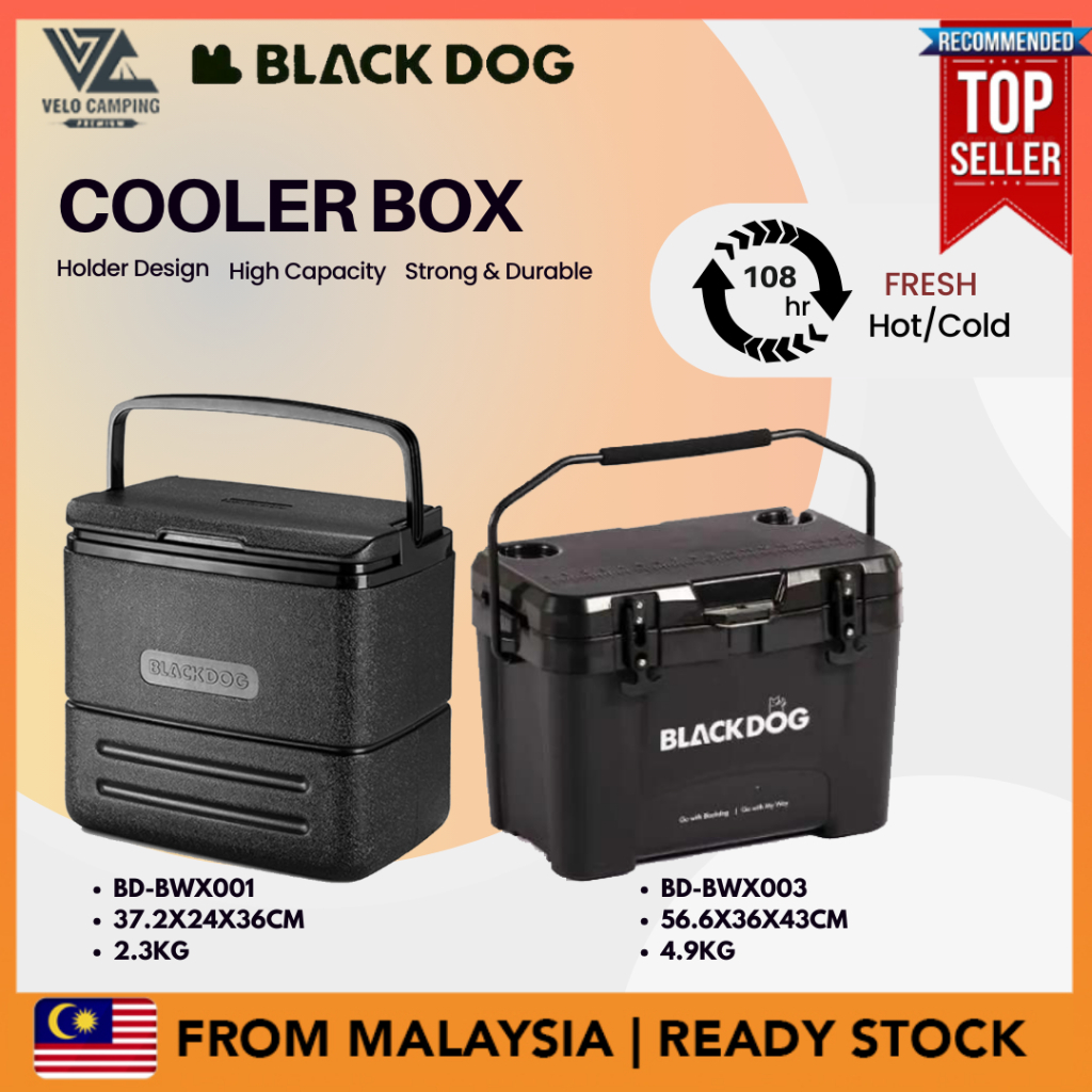 BLACKDOG Portable Cooler Box 17L BD-BWX001 & 26L BD-BWX003 Outdoor ...