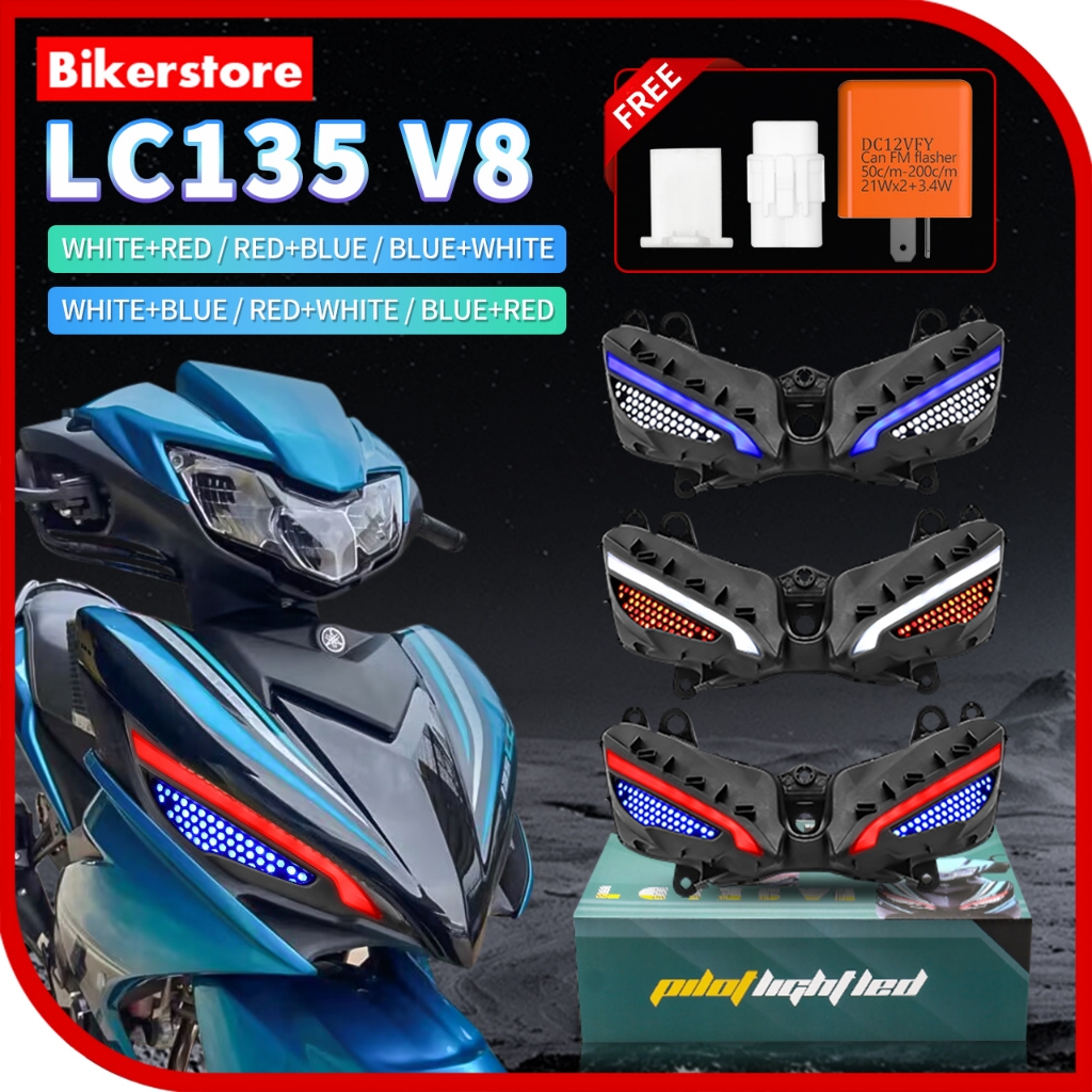 LC135 V8 Mata Gaban LED Pilot Lamp Signal Lamp LC135 FI V8 LC Lampu ...