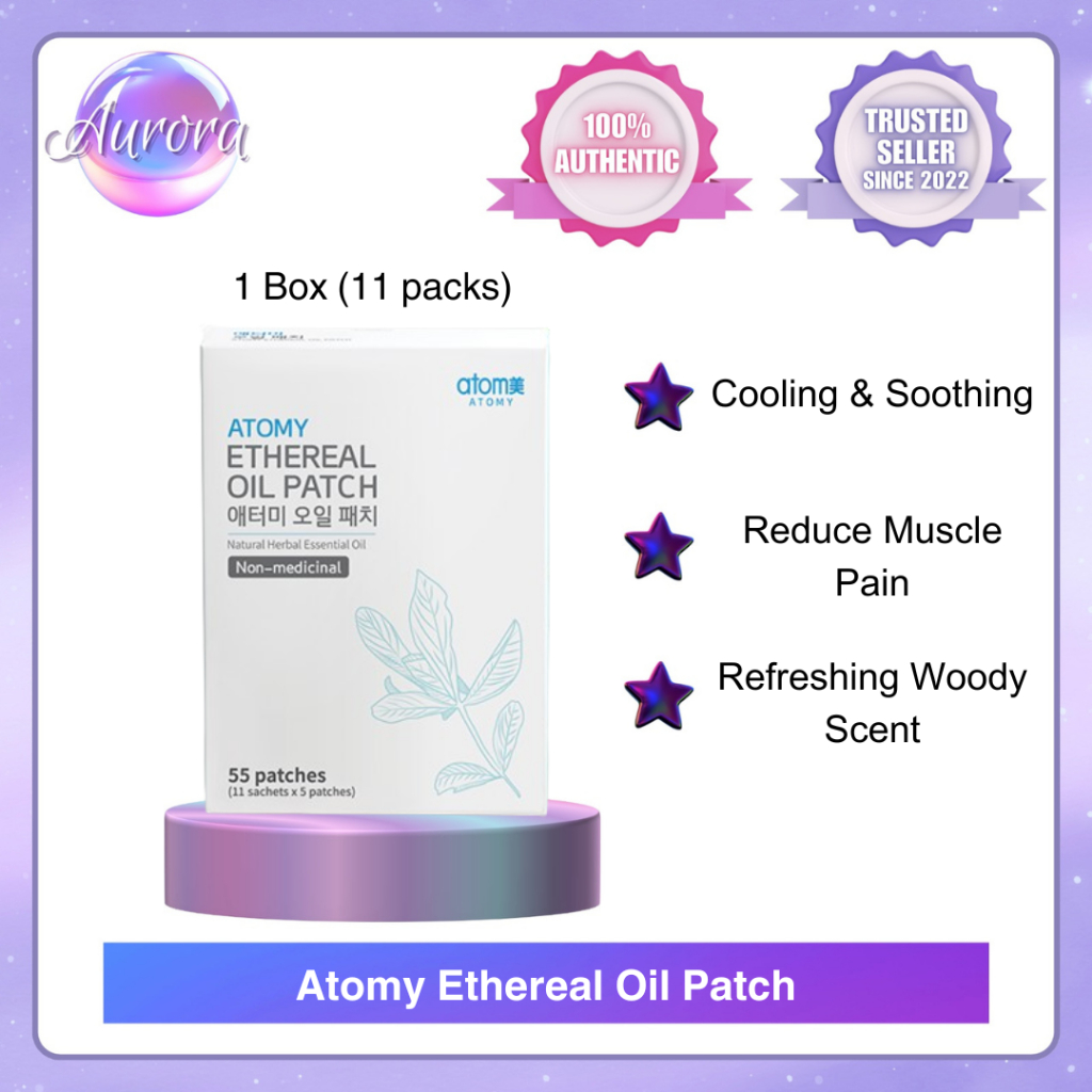 [LOWEST PRICE GUARANTEED] Atomy Ethereal Oil Patch (1 Box - 11 Packs ...